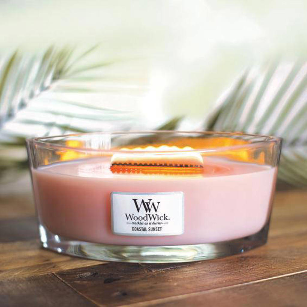 WoodWick geurkaars Coastal Sunset Ellipse | wehkamp