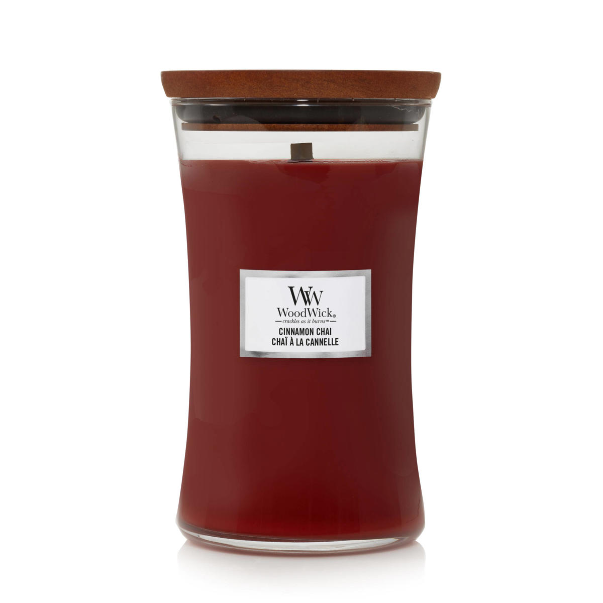WoodWick geurkaars Cinnamon Chai Large | wehkamp