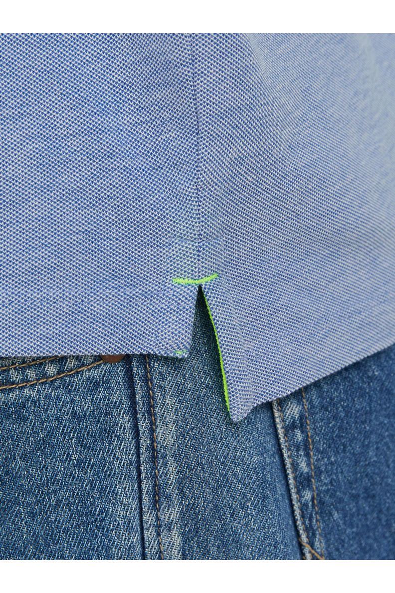 JACK & JONES ESSENTIALS slim fit polo JJEPAULOS blauw | wehkamp