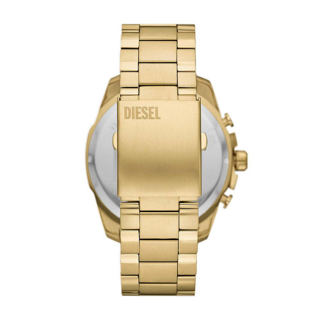 Diesel horloge DZ4642 Mega Chief goudkleurig | wehkamp