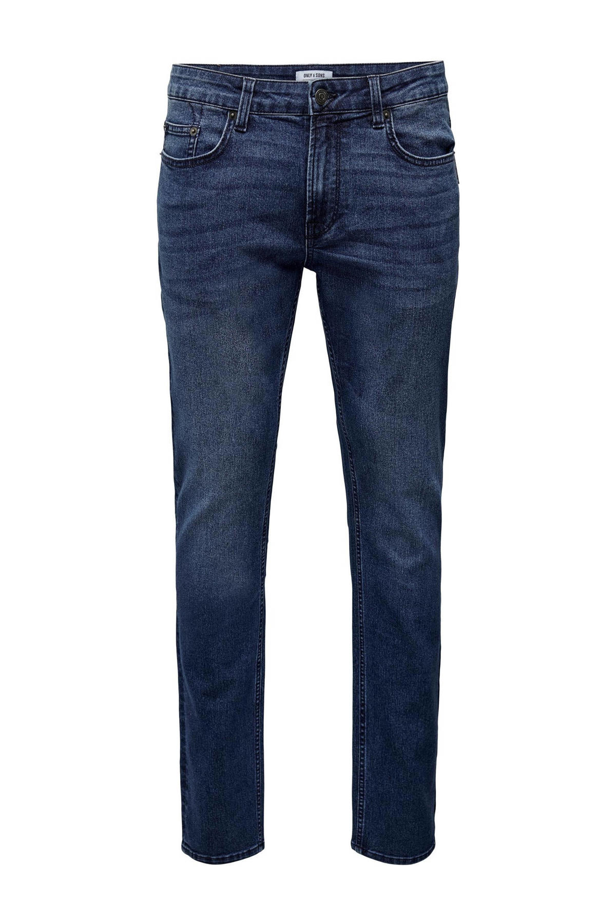 ONLY & SONS regular fit jeans ONSWEFT dark blue denim | wehkamp