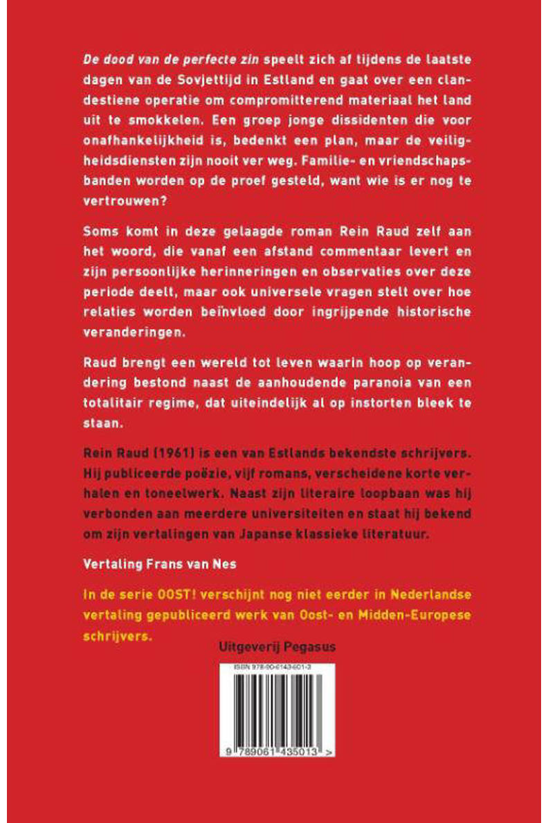 Rein Raud OOST!: De dood van de perfecte zin | wehkamp