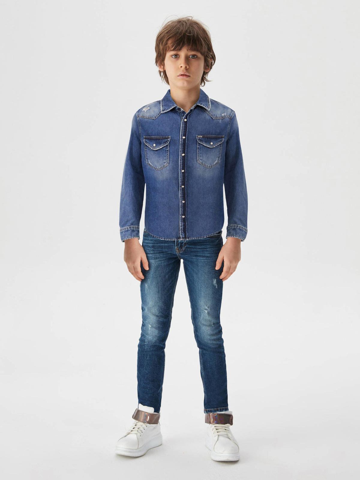 LTB denim overhemd Rohan B. dark blue denim | wehkamp