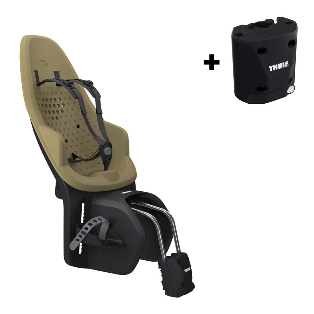 Thule Yepp 2 Maxi fietsstoeltje Frame Montage Agave + extra adapter ...