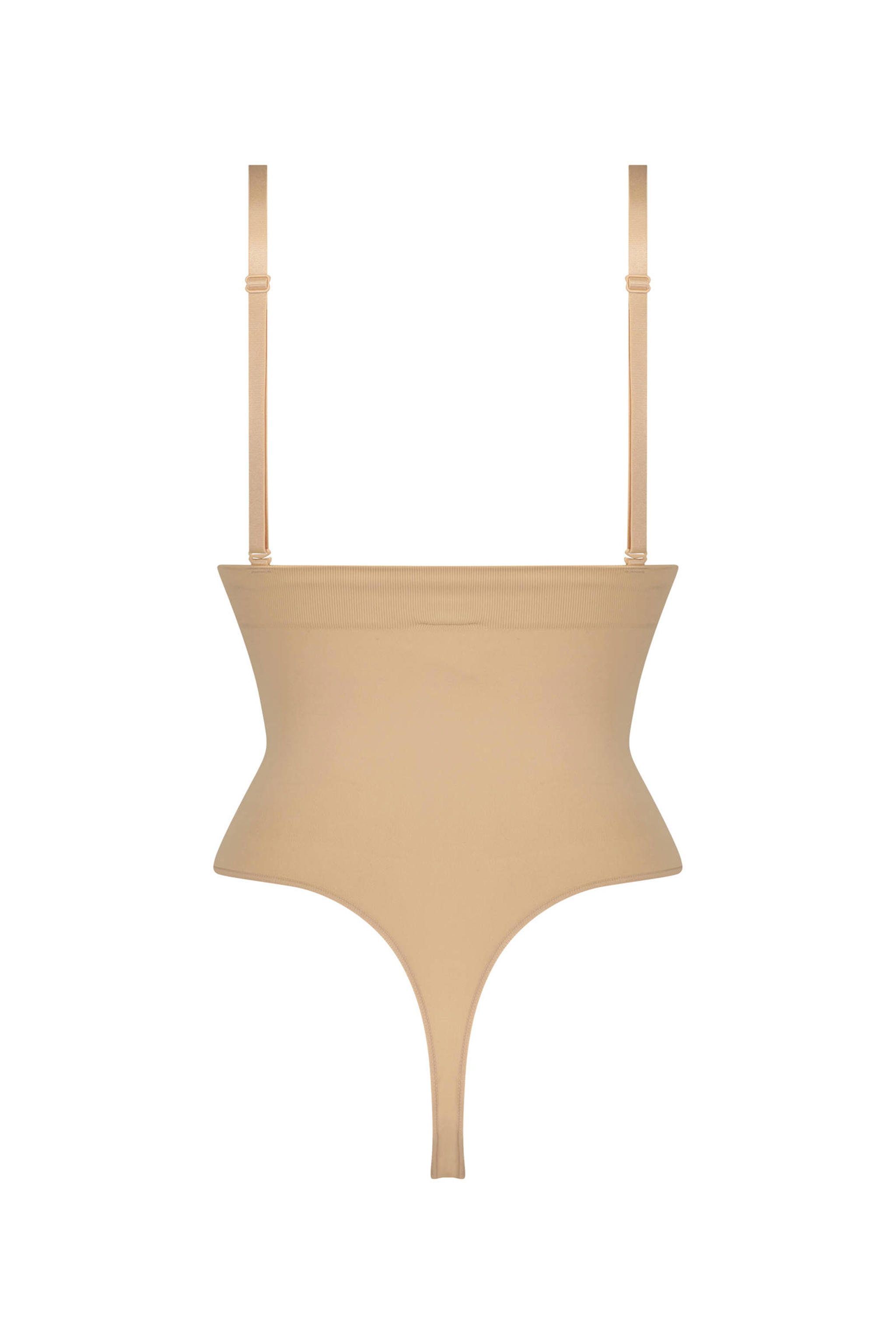 Hunkemöller high waist corrigerende string beige | wehkamp