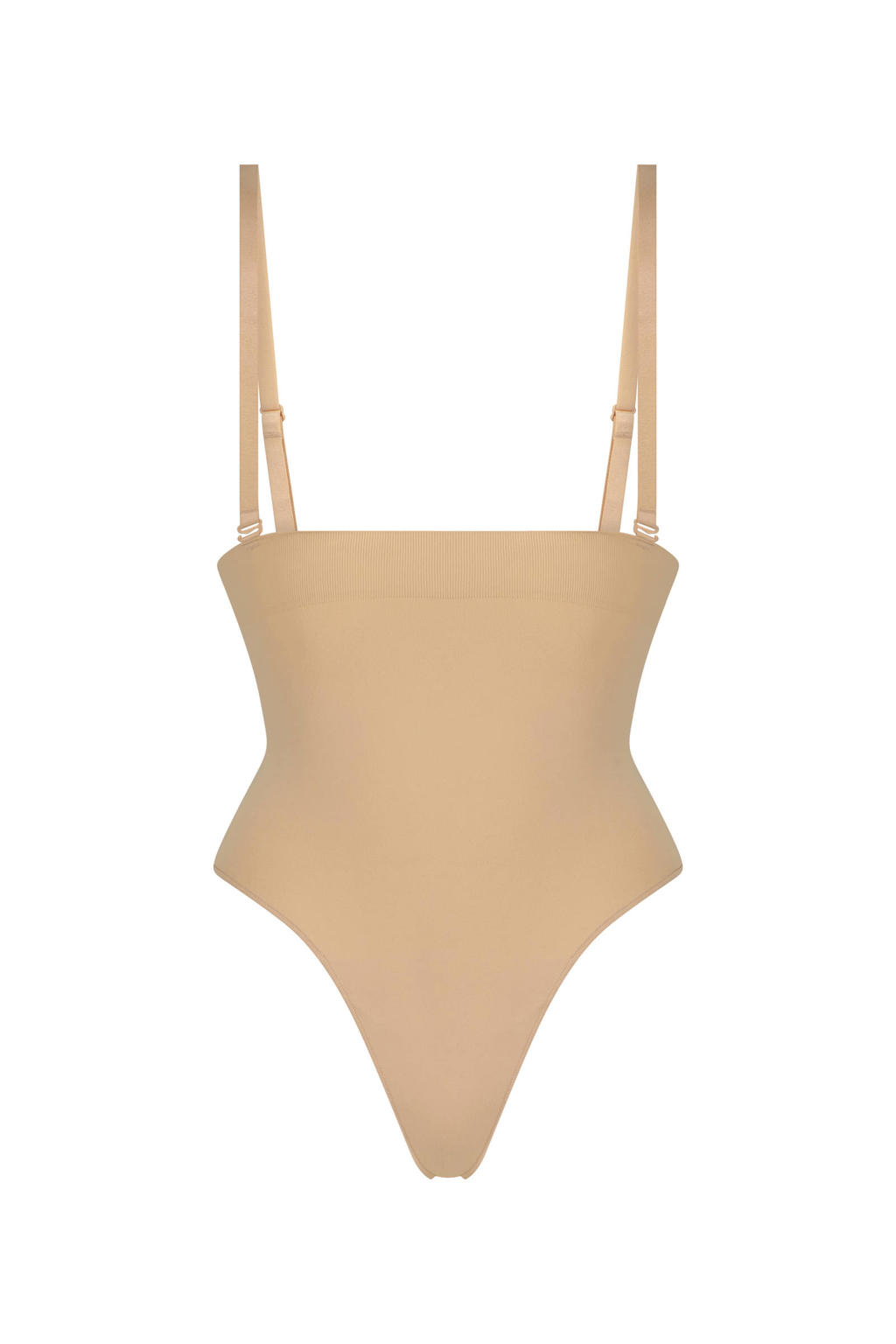 Hunkemöller high waist corrigerende string beige | wehkamp