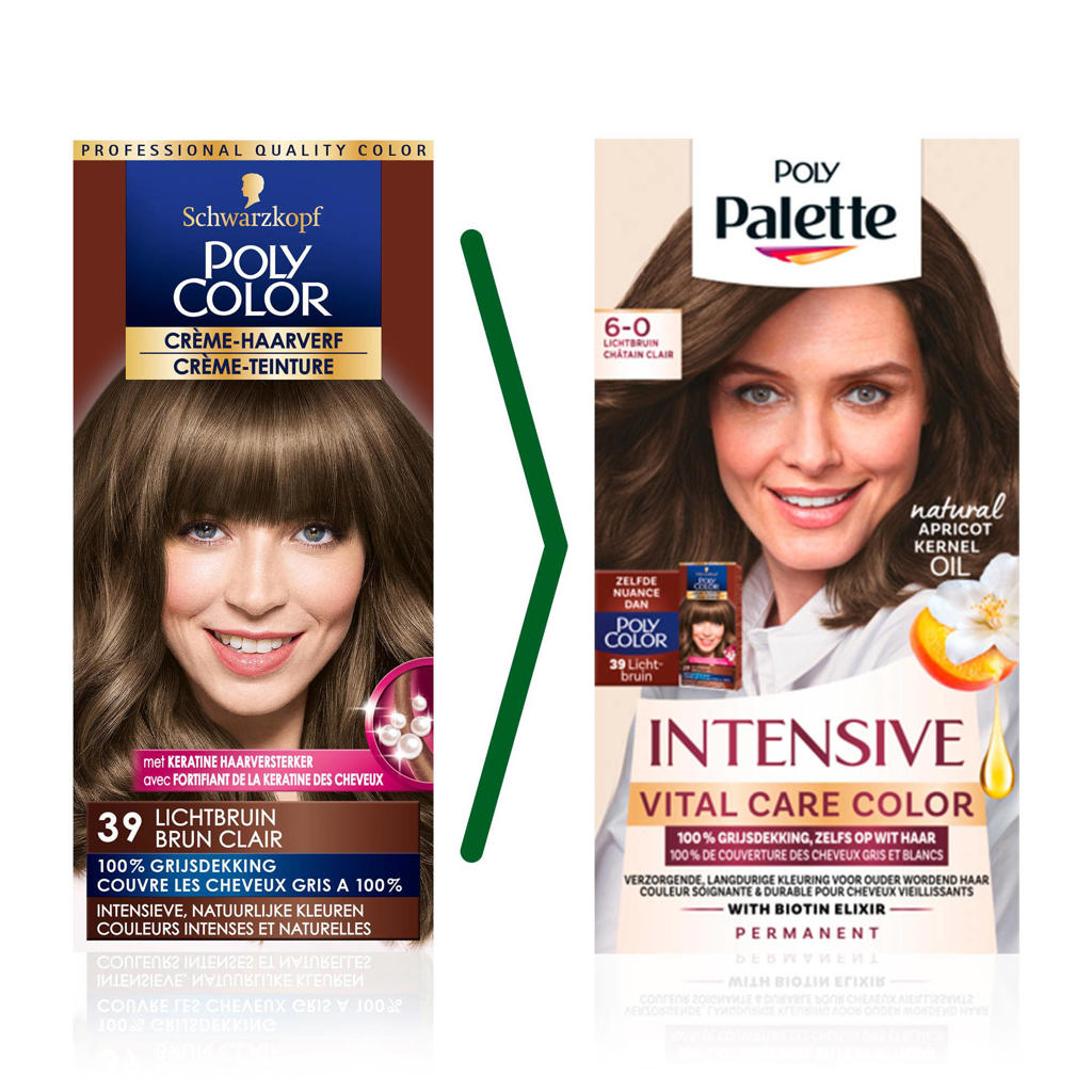Schwarzkopf Poly Palette haarkleuring - voordeelverpakking - 6-0 ...