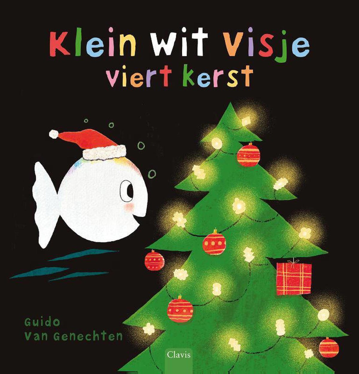 Guido Van Genechten Klein wit visje: Klein wit visje viert Kerst | wehkamp