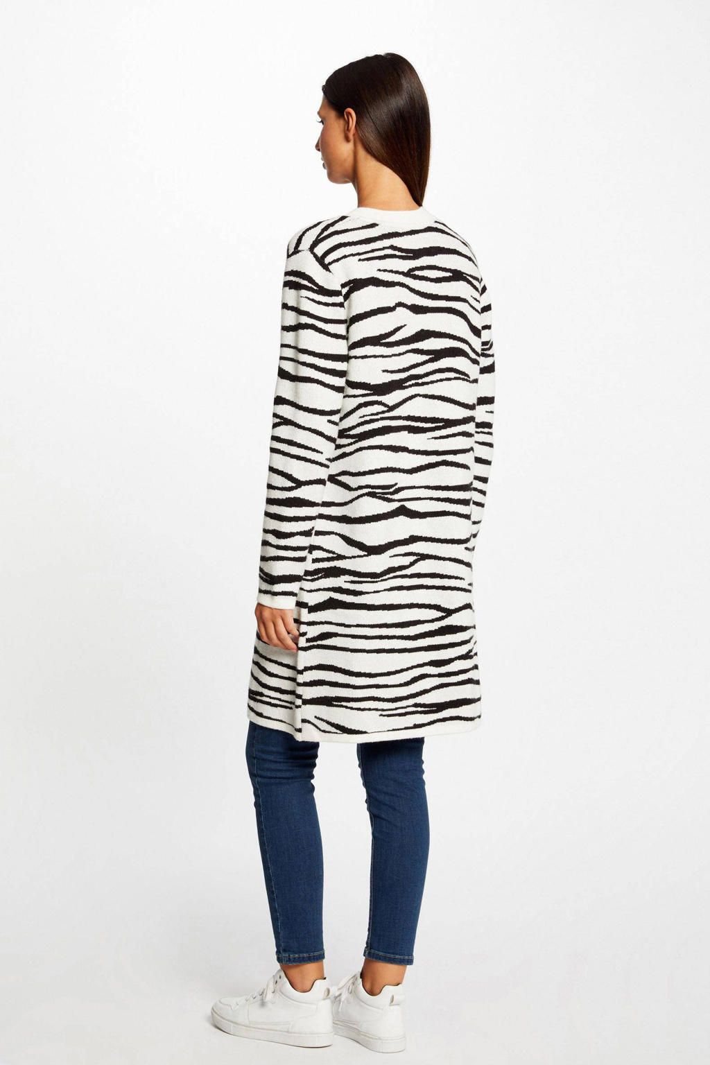 Morgan vest met zebraprint zwart/ wit | wehkamp