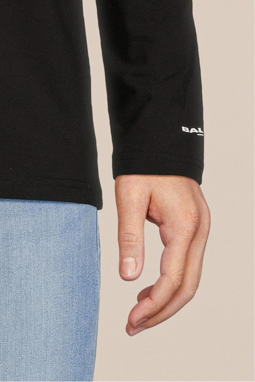 Ballin slim fit polo met logo black | wehkamp