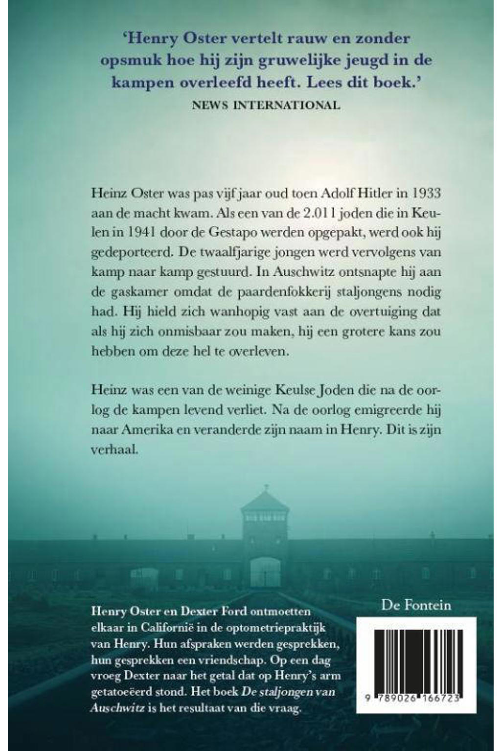 Henry Oster en Dexter Ford De staljongen van Auschwitz | wehkamp