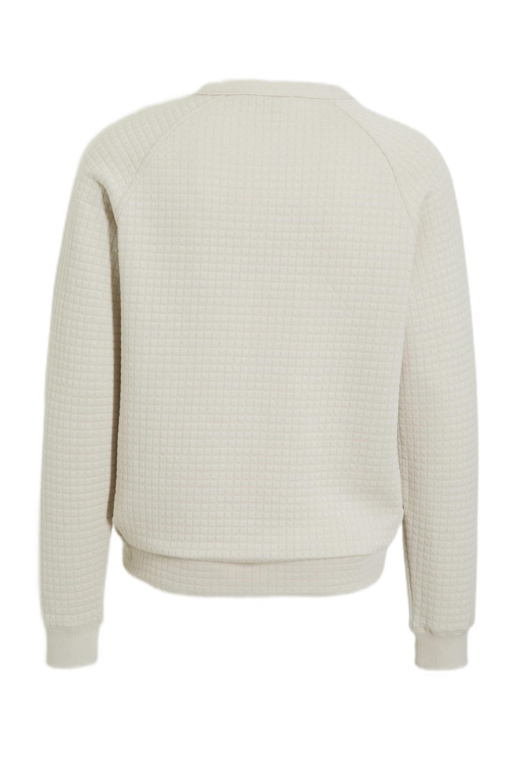 Cast Iron sweater met textuur ecru | wehkamp