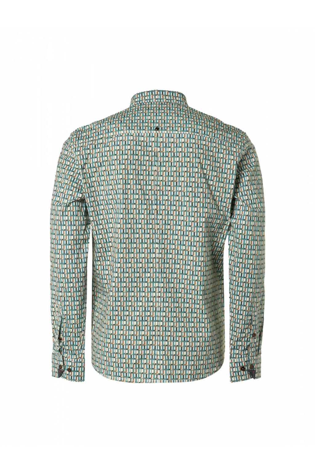 No Excess slim fit overhemd met all over print groen | wehkamp