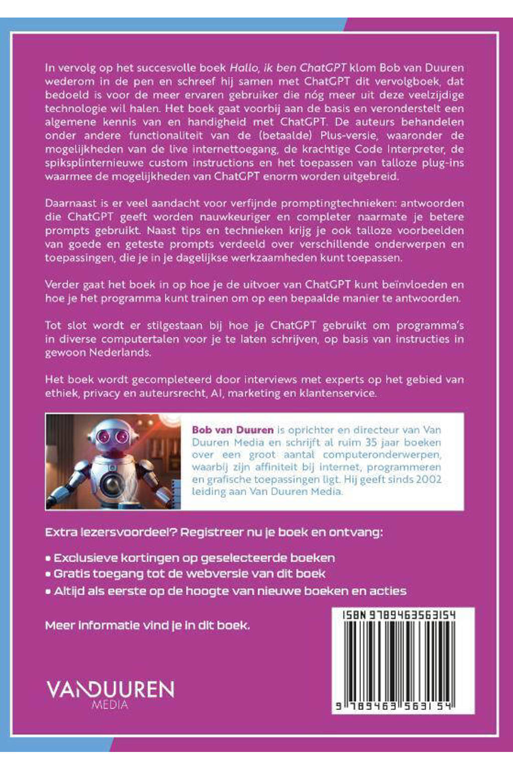 Bob van Duuren Geavanceerd ChatGPT | wehkamp