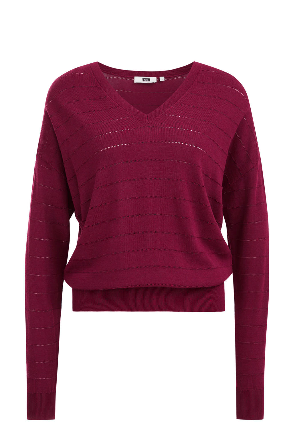 WE Fashion sweater met open detail rood | wehkamp