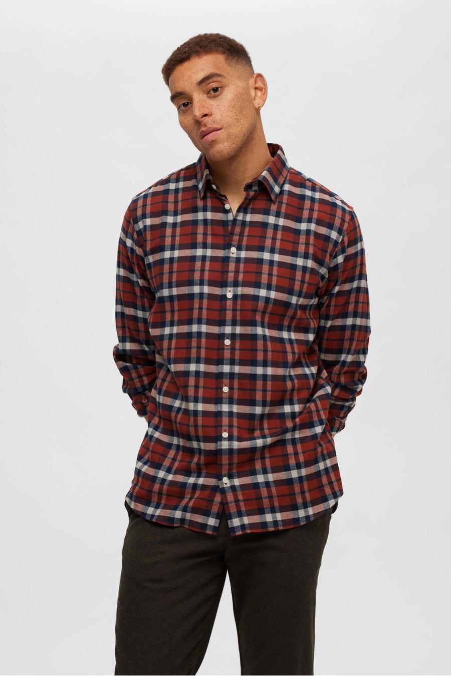 Rode overhemden voor heren online kopen? | Wehkamp