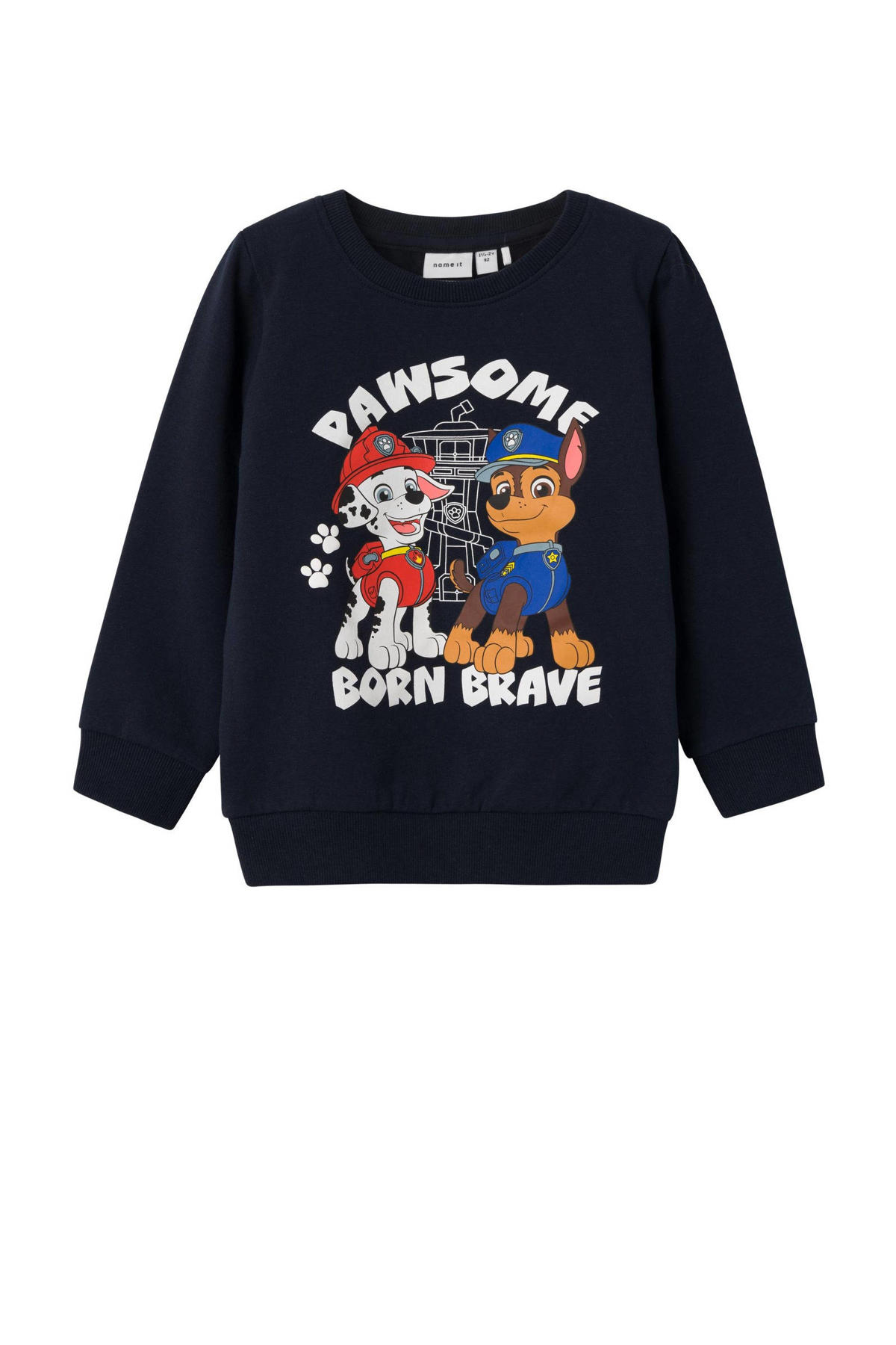 NAME IT MINI Paw Patrol sweater NMMANGUS donkerblauw | wehkamp