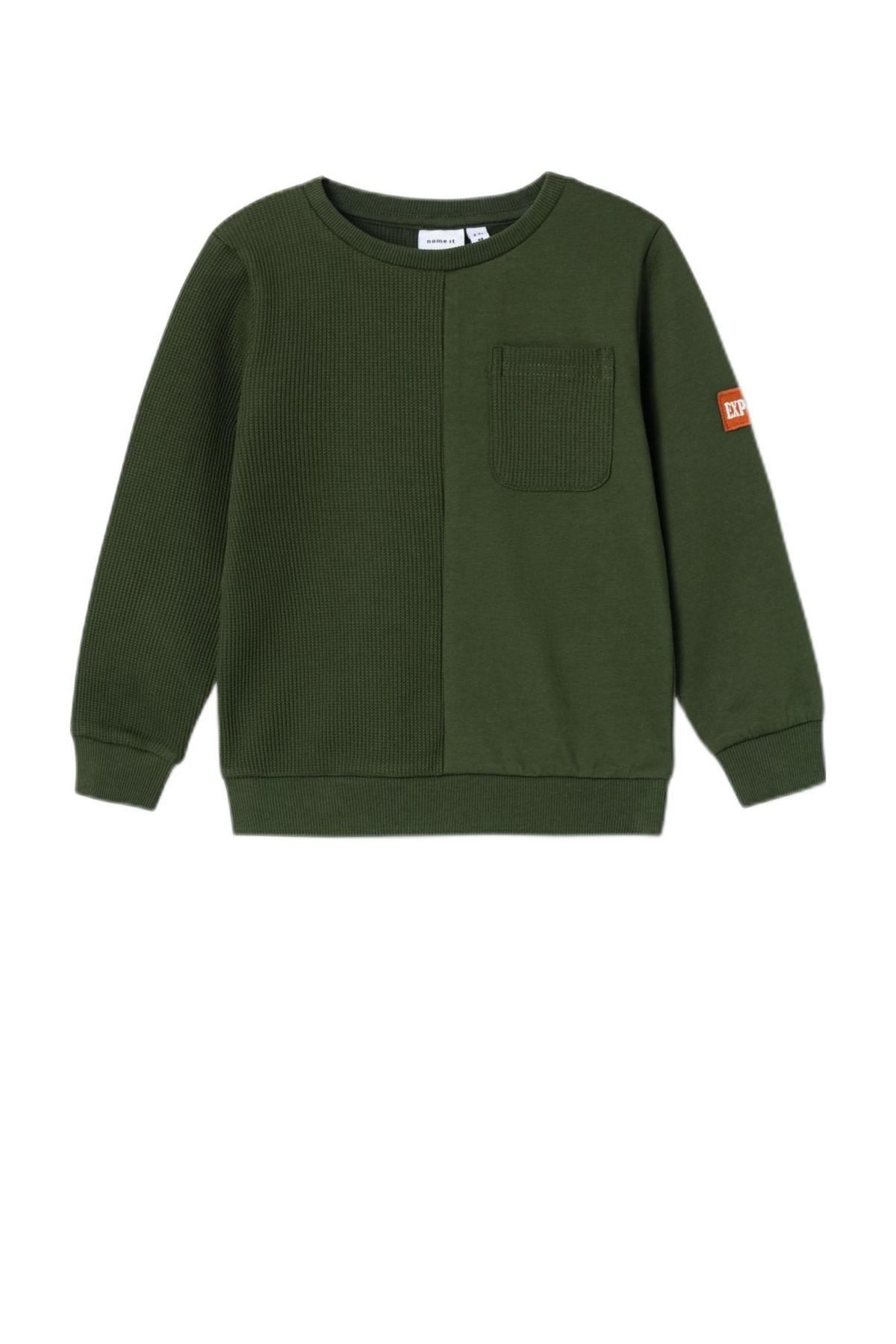 NAME IT MINI sweater NMMNIKOLAI groen | wehkamp