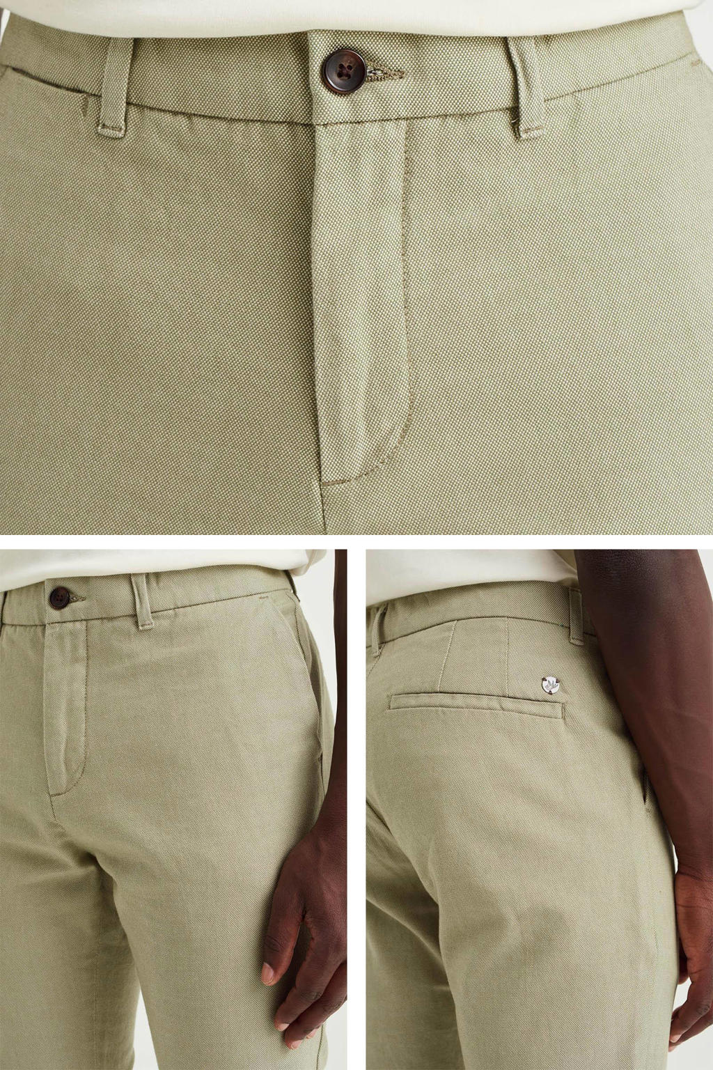 WE Fashion slim fit chino billy olive | wehkamp