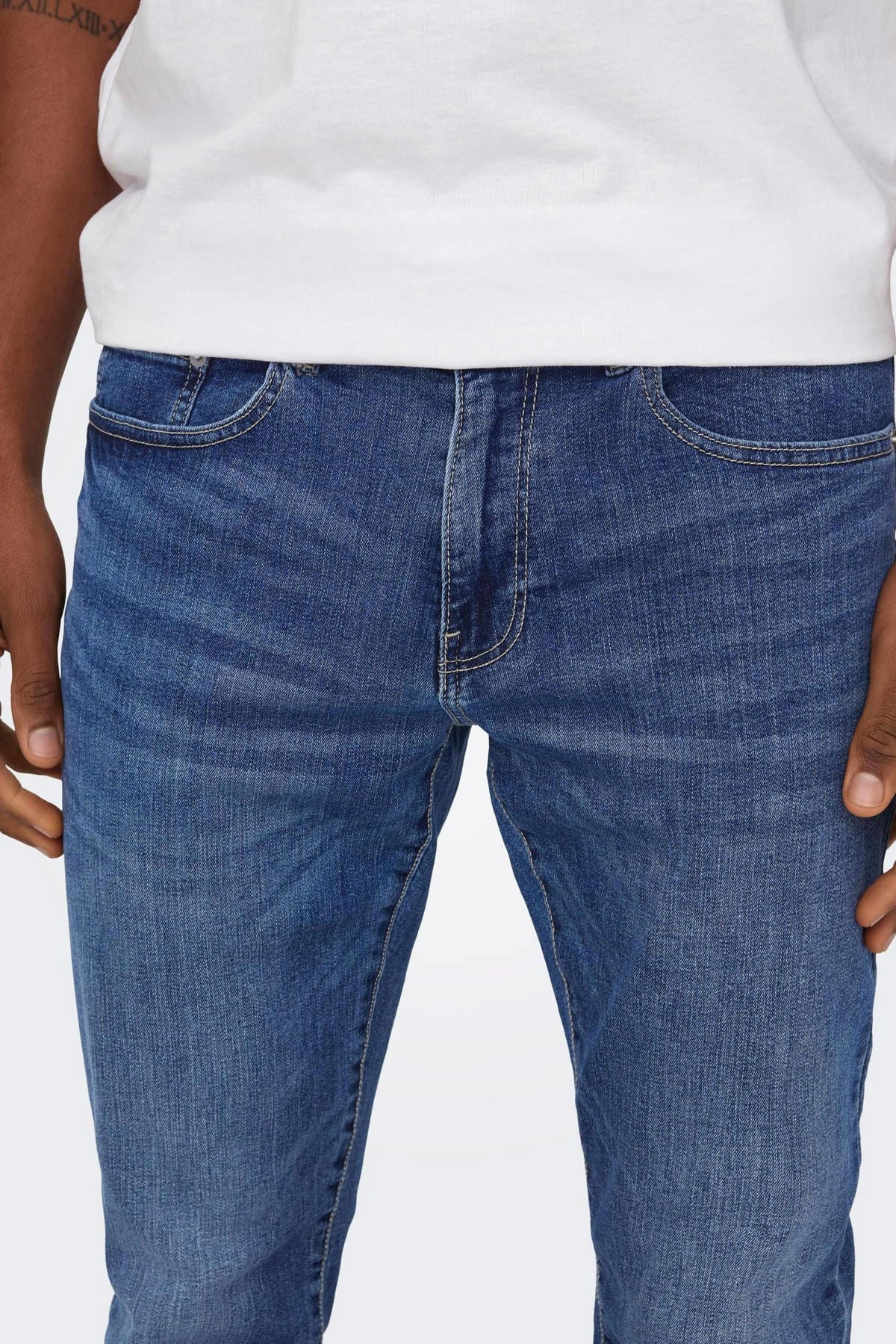 ONLY & SONS regular fit jeans ONSWEFT 6755 blauw | wehkamp