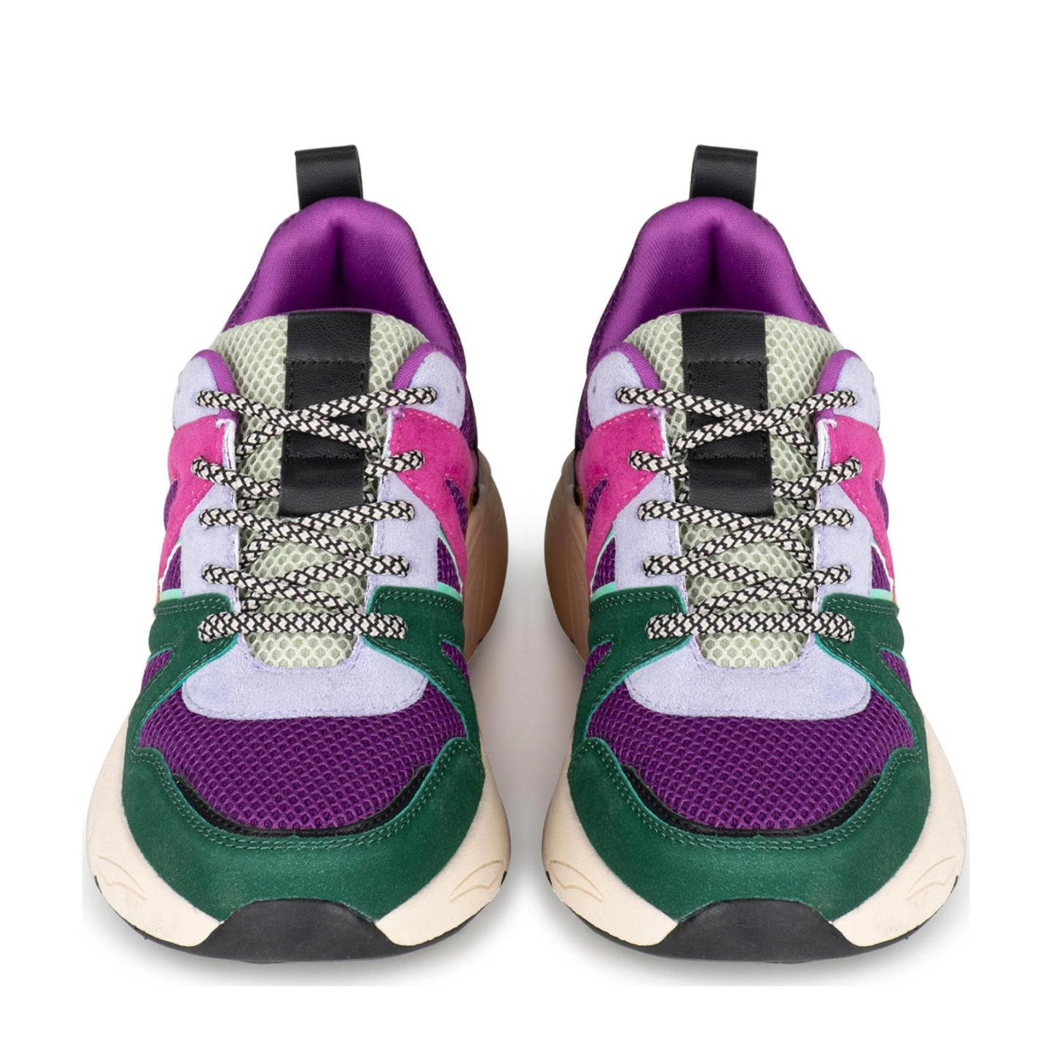 POSH by Poelman Carocel chunky sneakers paars/groen | wehkamp