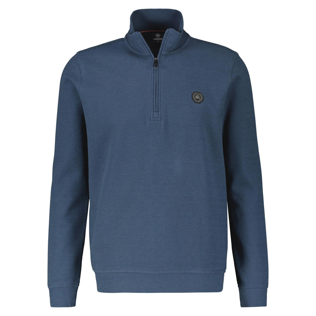 LERROS sweater met logo storm blue | wehkamp
