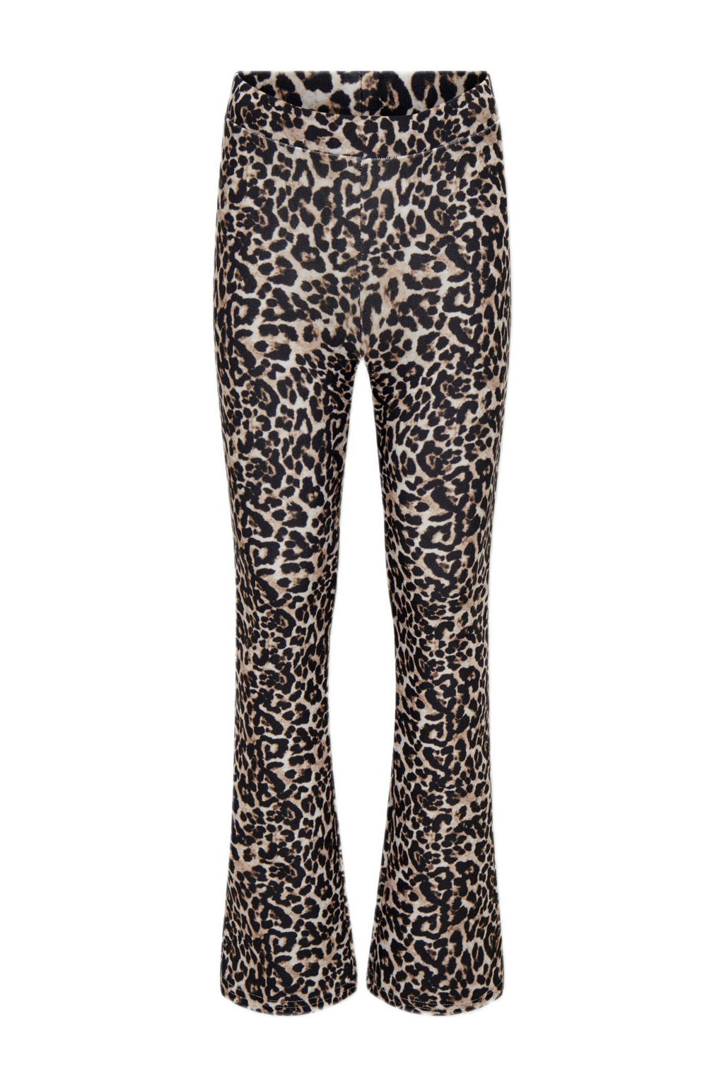 KIDS ONLY GIRL flared broek KOGESRA met dierenprint bruin/beige/zwart | wehkamp