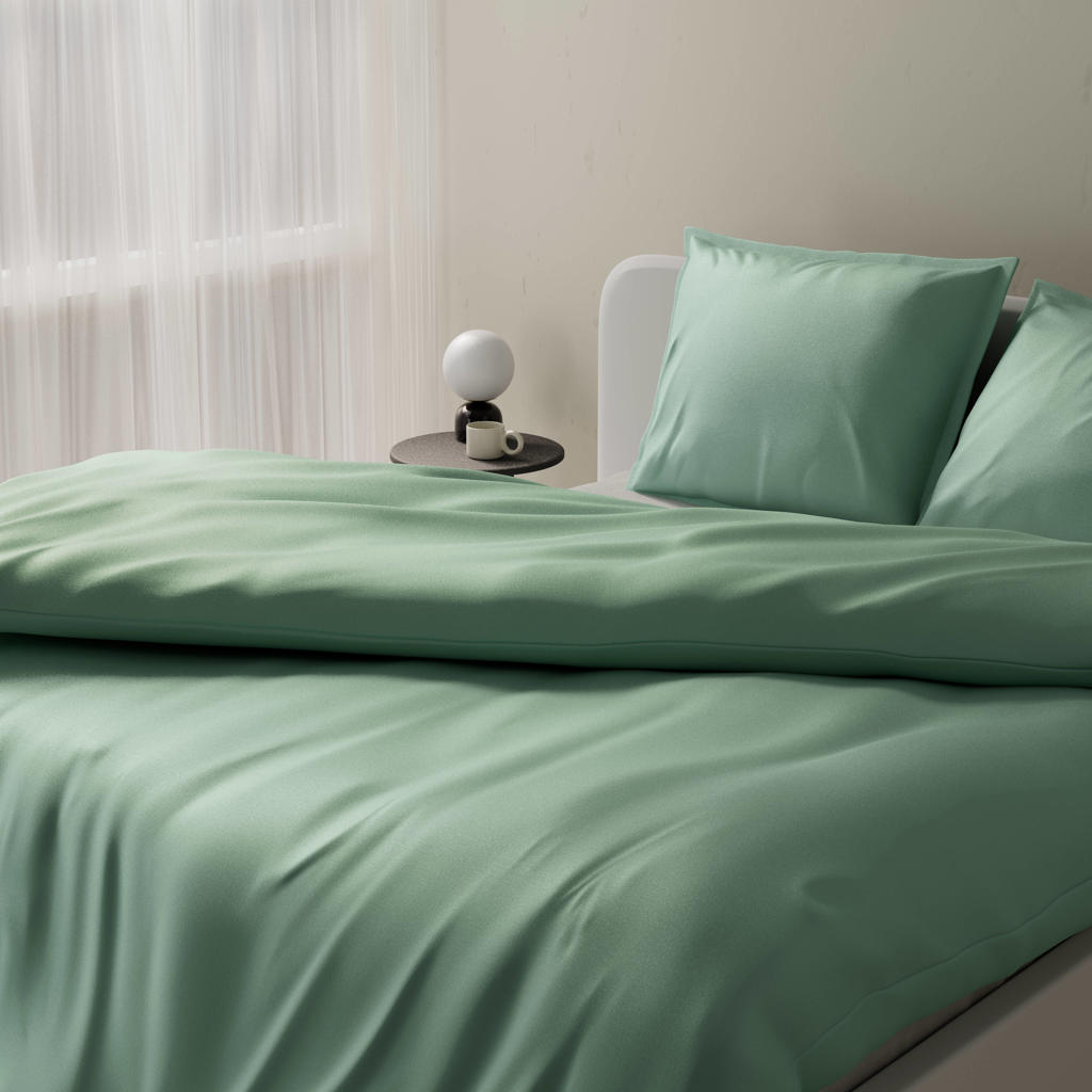 NOUS Living katoen satijnen dekbedovertrek lits-jumeaux (240x220 cm ...