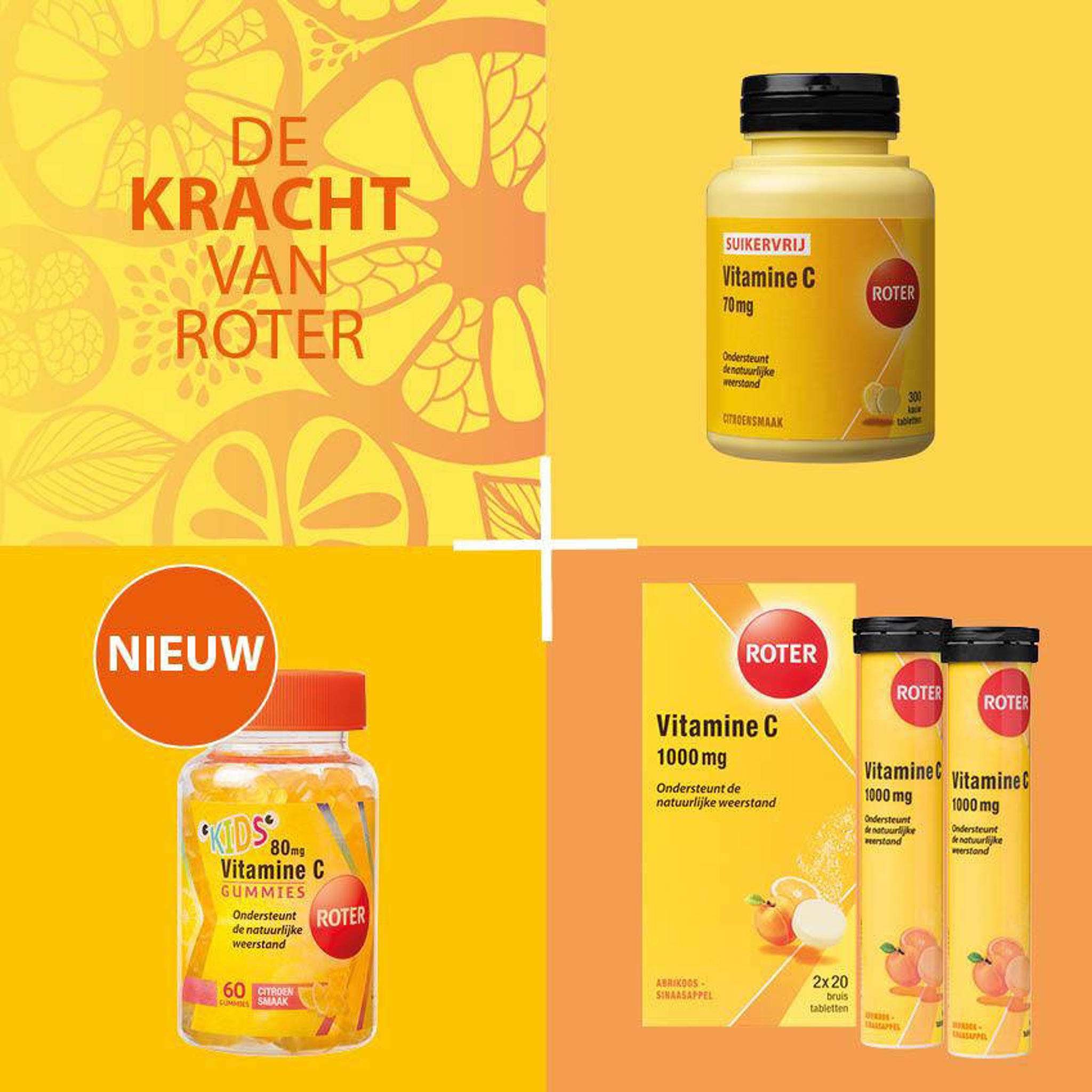 Roter Vitamine C Suikervrij - 300 kauwtabletten | wehkamp