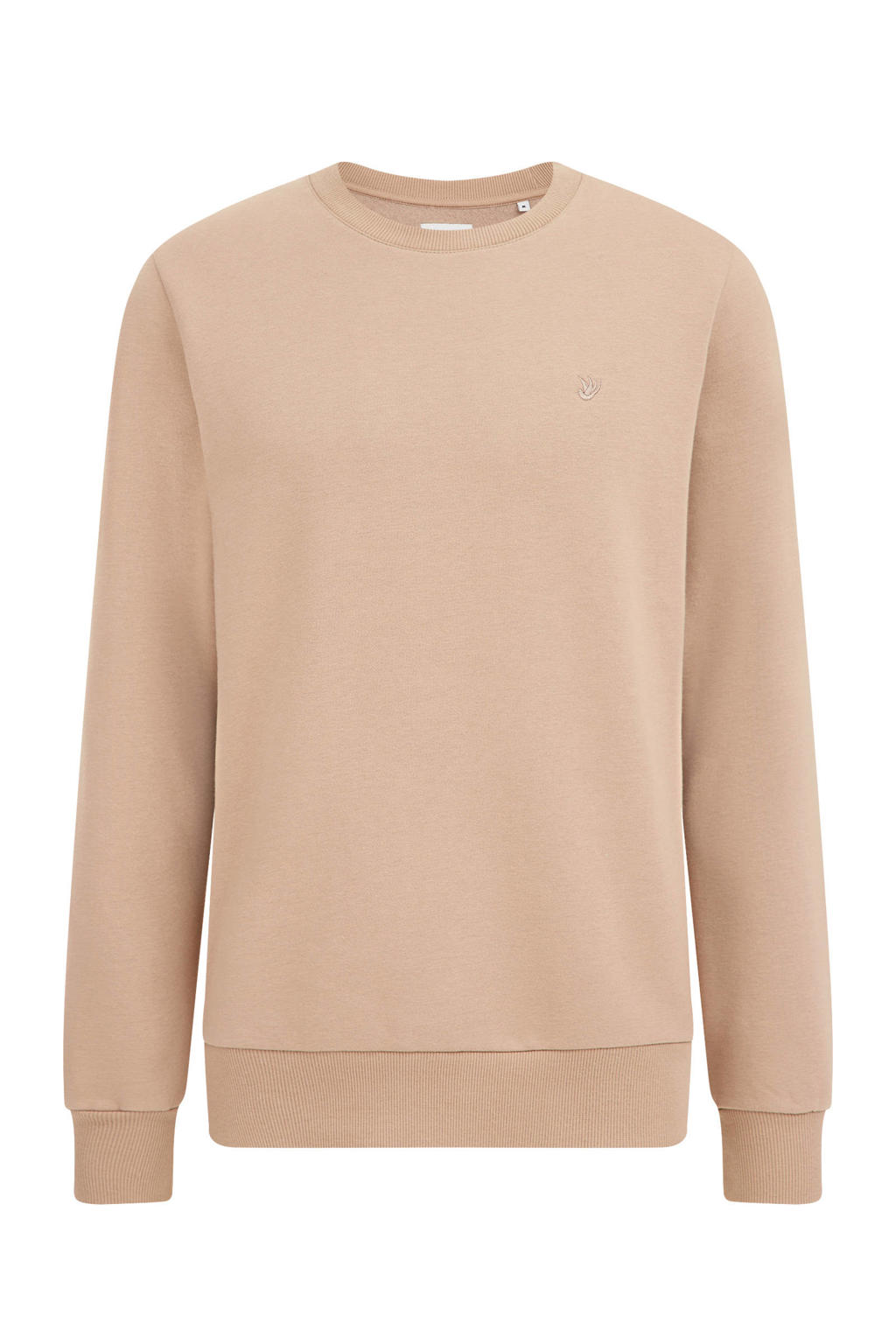 WE Fashion sweater met logo beige | wehkamp