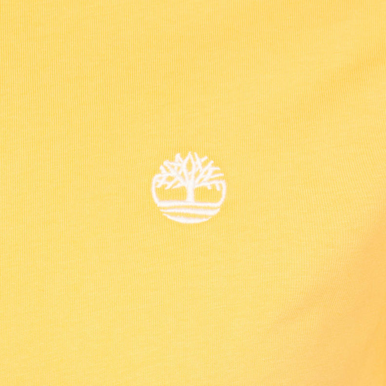 Timberland regular fit T-shirt met logo geel | wehkamp