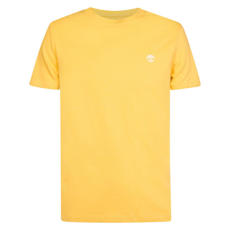 Timberland regular fit T-shirt met logo geel | wehkamp