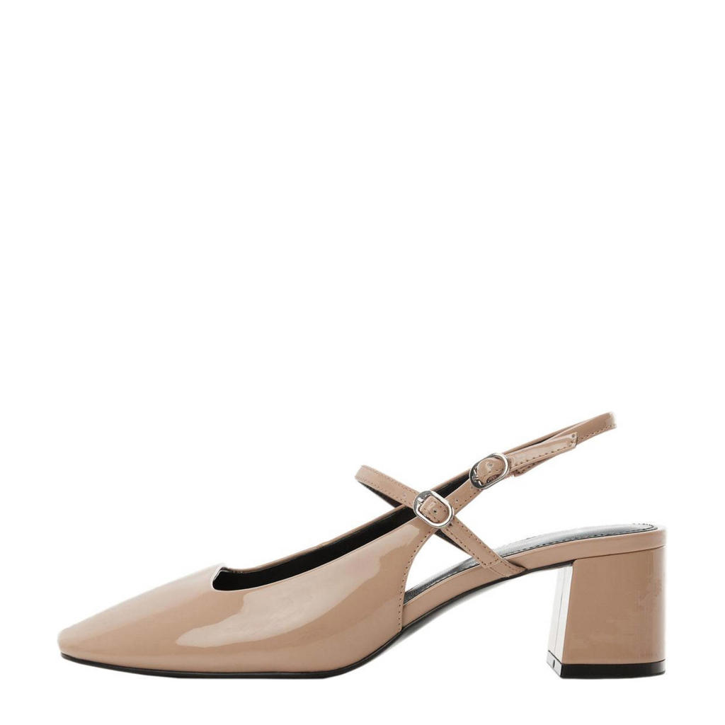 Mango slingback pump pastelroze | wehkamp