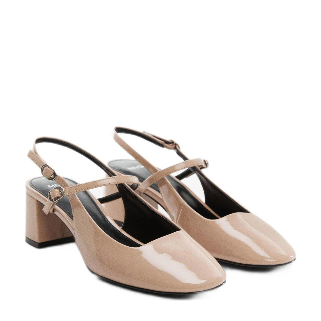 Mango slingback pump pastelroze | wehkamp