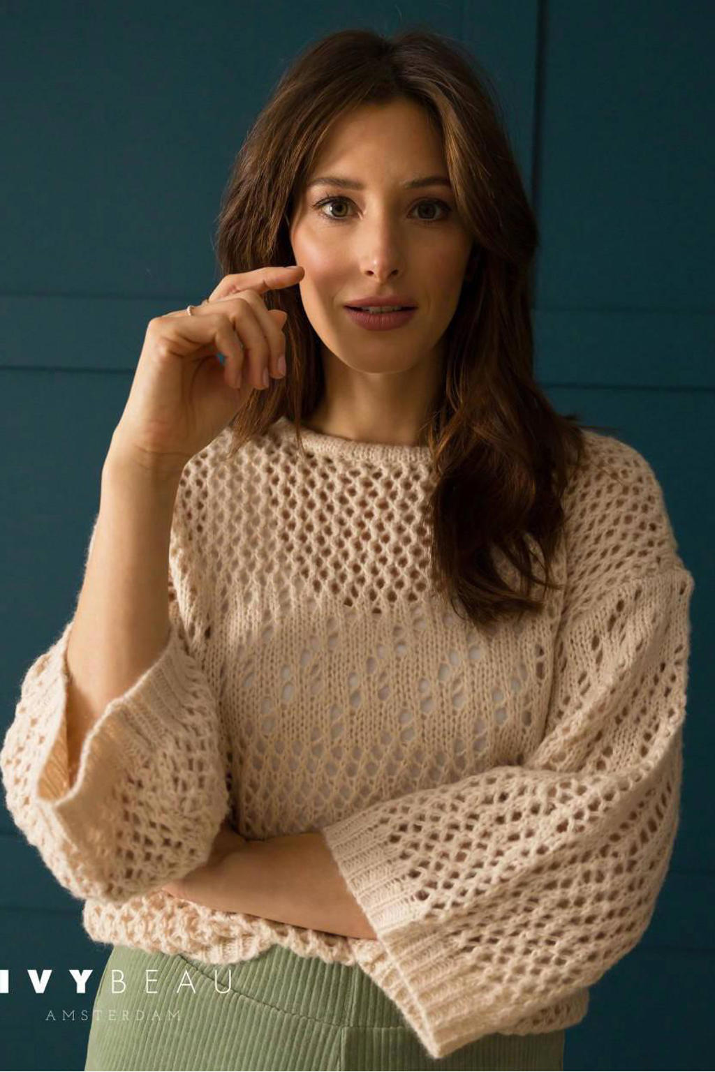 Ivy Beau trui ajour beige kopen? | Morgen in huis | wehkamp