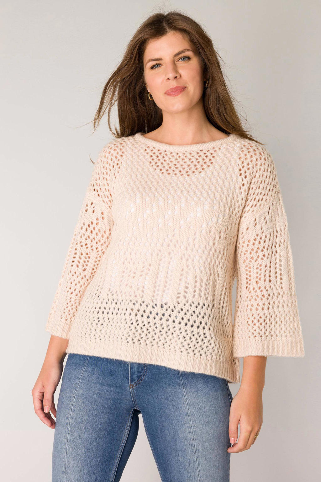 Ivy Beau trui ajour beige kopen? | Morgen in huis | wehkamp