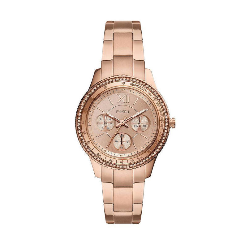 Fossil horloge ES5106 roségoudkleurig | wehkamp