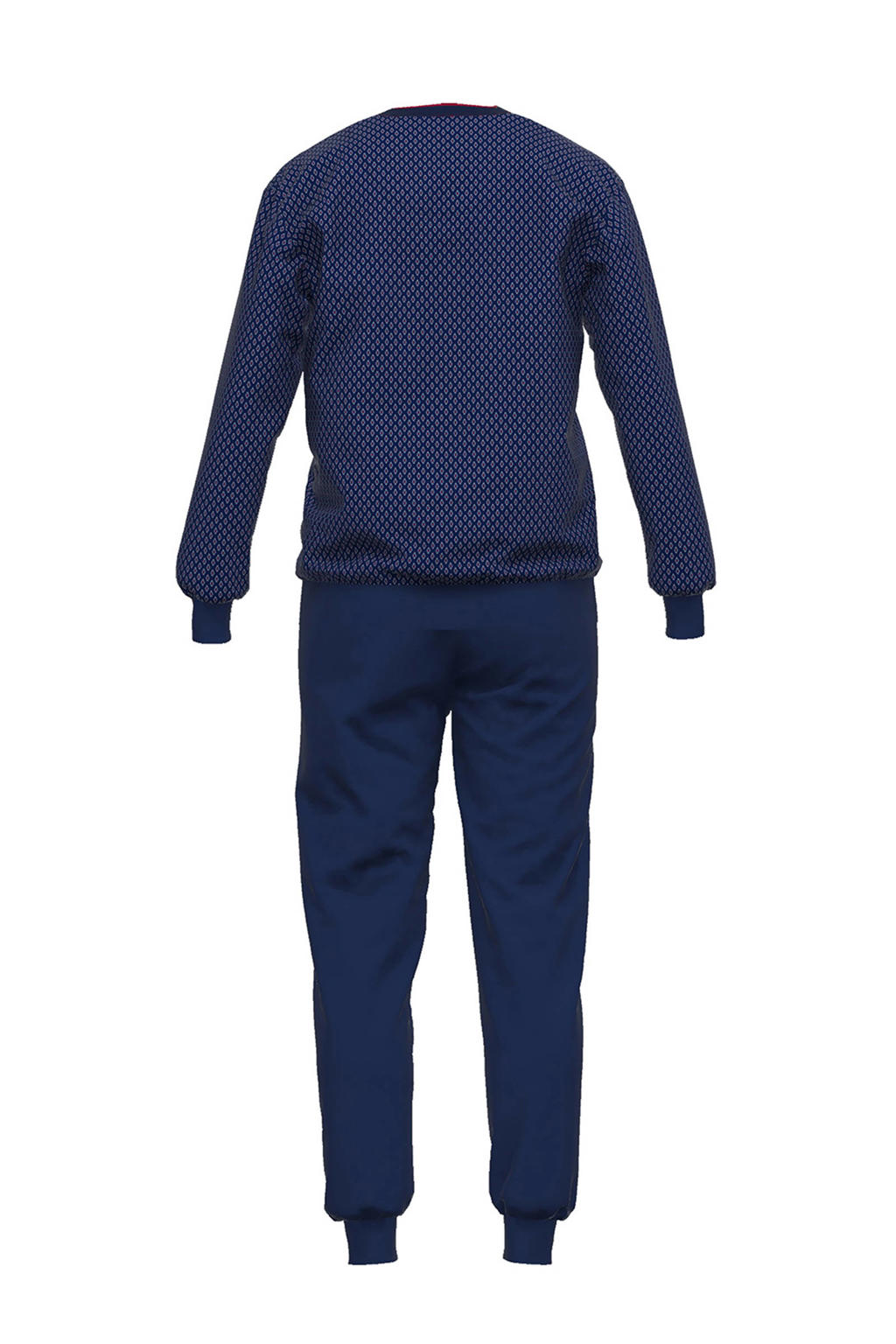 Götzburg pyjama donkerblauw/rood/wit | wehkamp