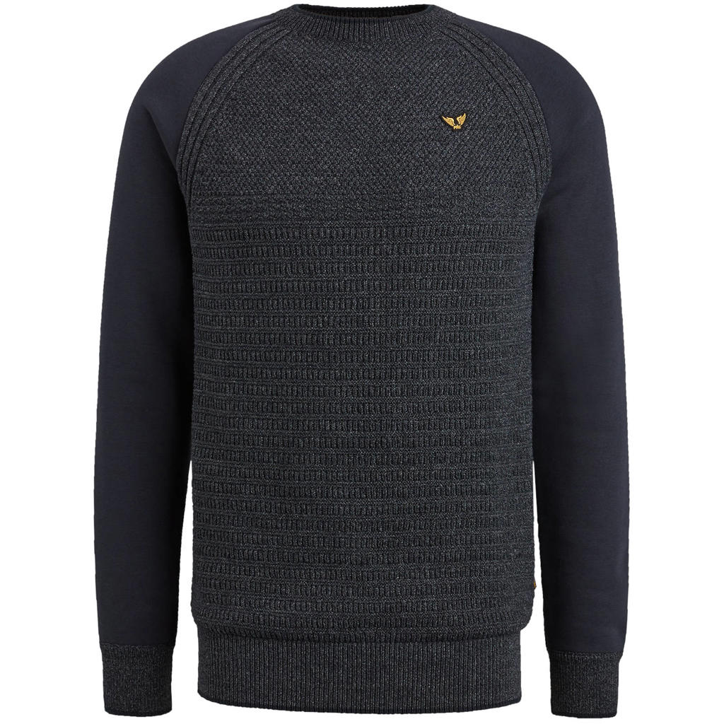 PME Legend trui met logo donkergrijs | wehkamp