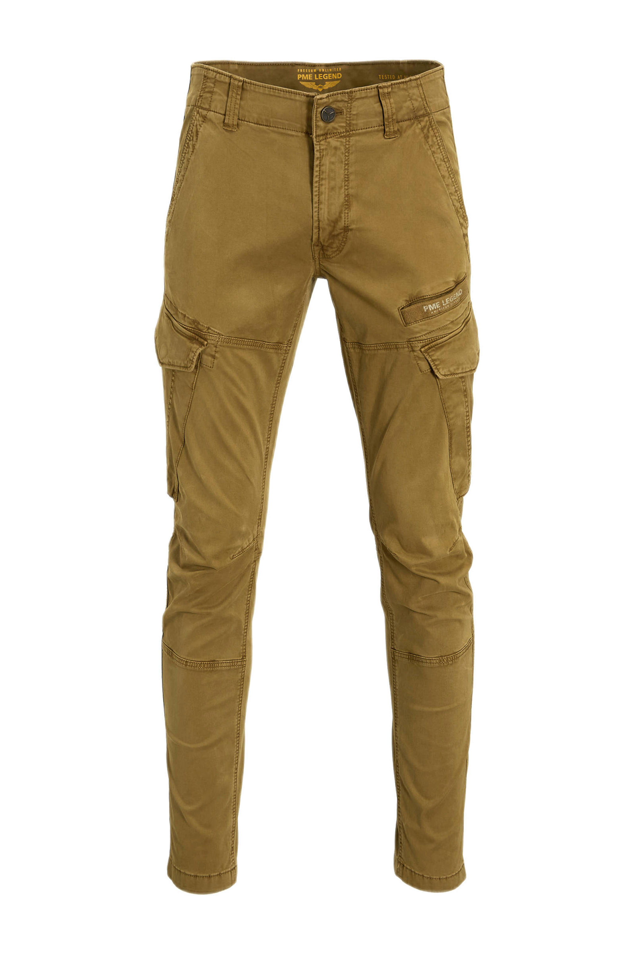PME Legend tapered fit cargo broek Nordrop groen | wehkamp