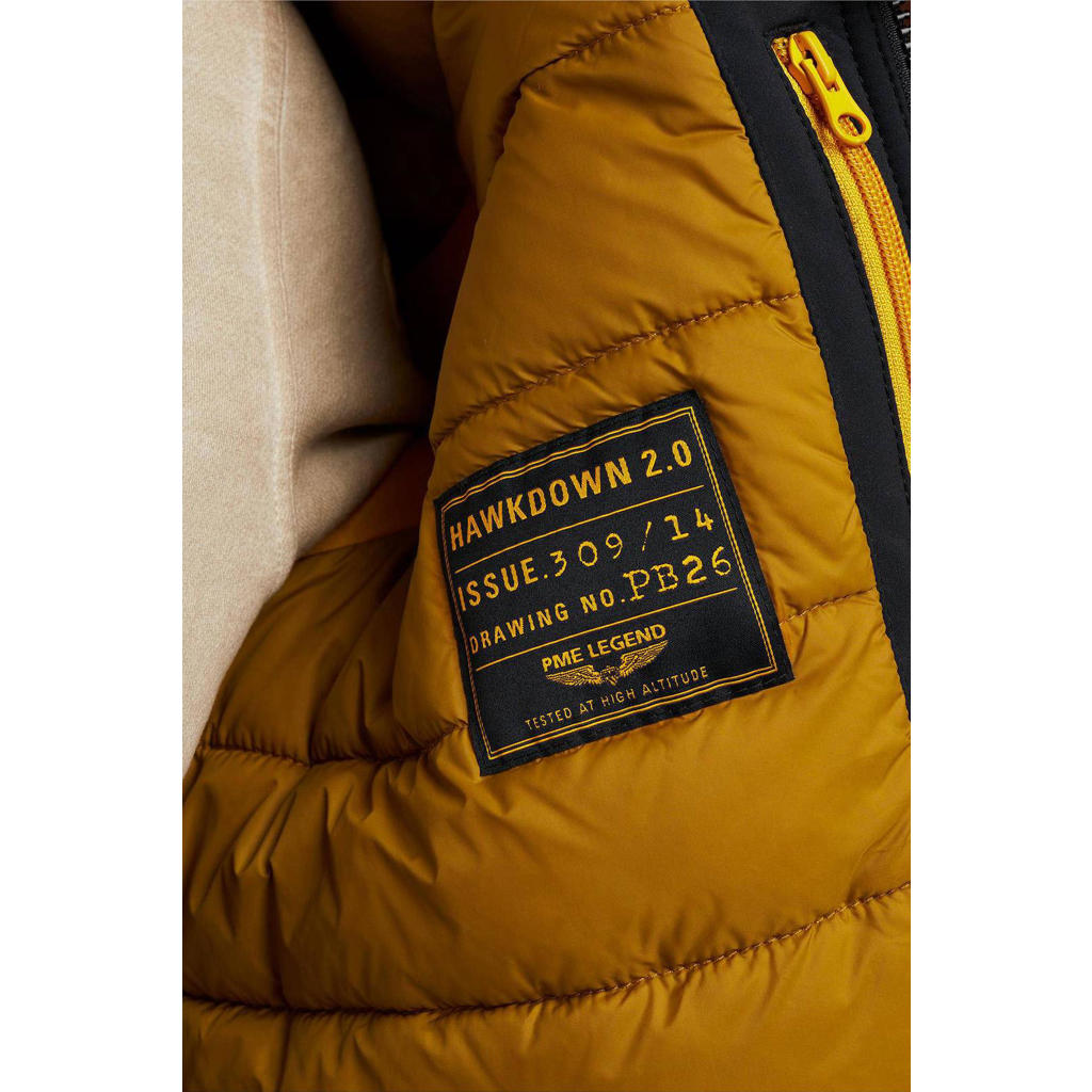 PME Legend softshell jas Hawkdown met logo en patches zwart | wehkamp