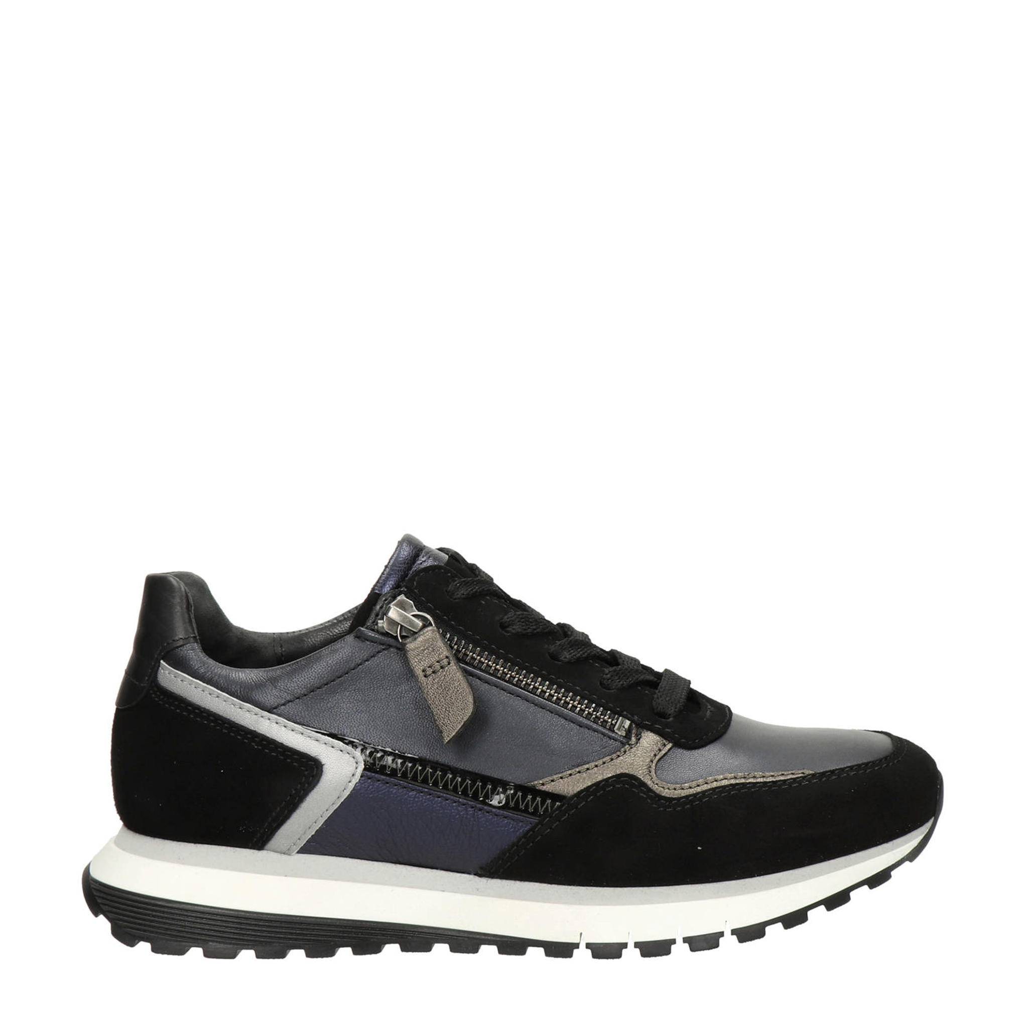 Gabor Comfort Optifit leren sneakers donkerblauw | wehkamp