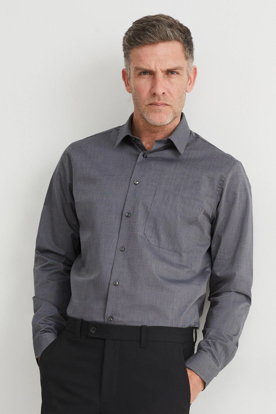 Grijze overhemden voor heren online kopen? | Wehkamp