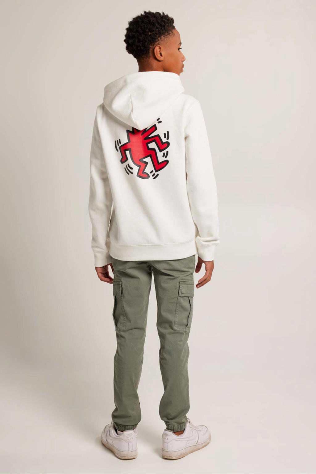 America Today slim fit cargobroek Pharrell Jr groen | wehkamp