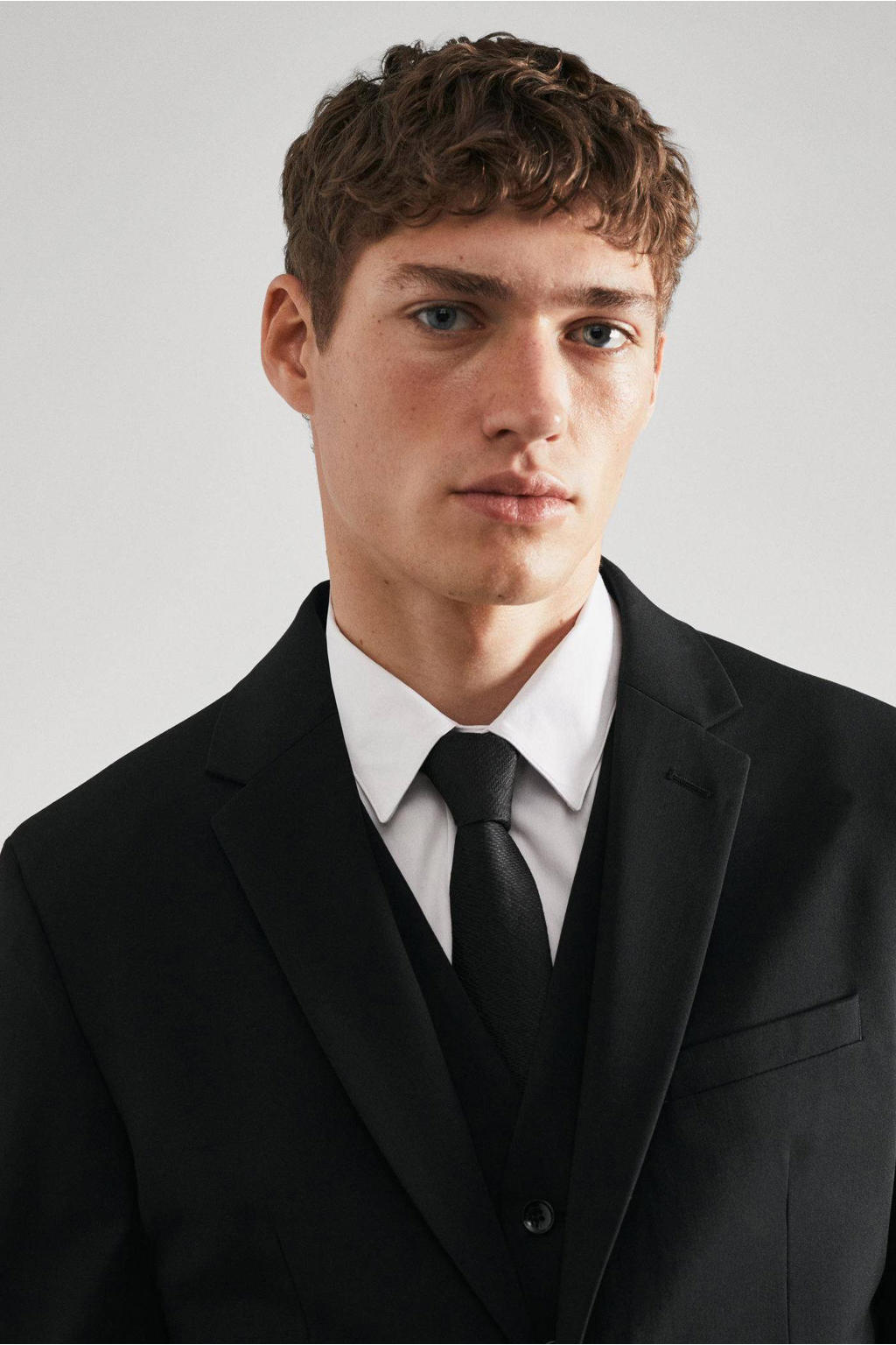 Mango Man super slim fit colbert zwart | wehkamp