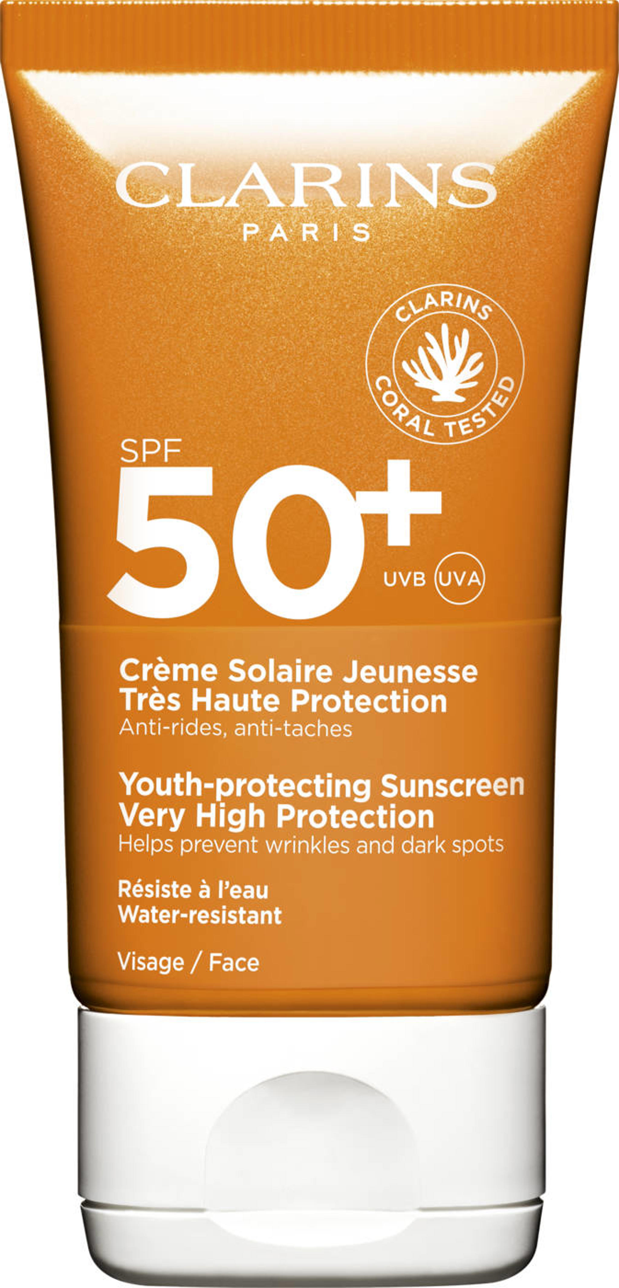 Clarins Clarins Youth-Protecting Sunscreen Face SPF50+ - 50 ml | wehkamp