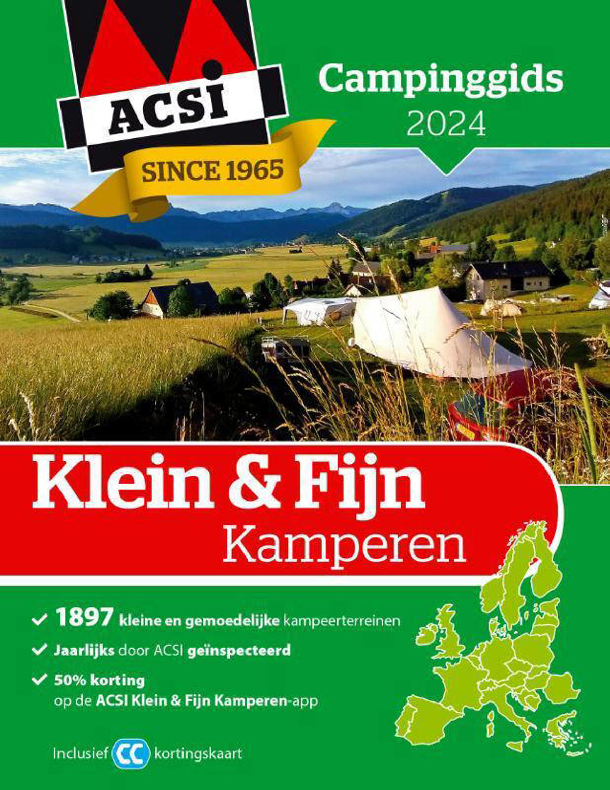 ACSI ACSI Campinggids: Klein & Fijn Kamperen 2024 | wehkamp