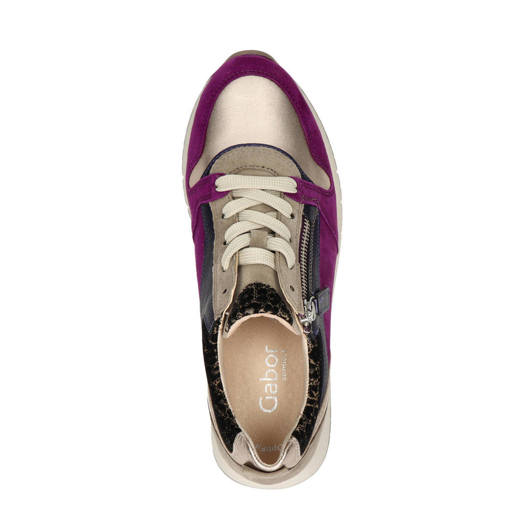 Gabor leren sneakers paars kopen? | Morgen in huis | wehkamp