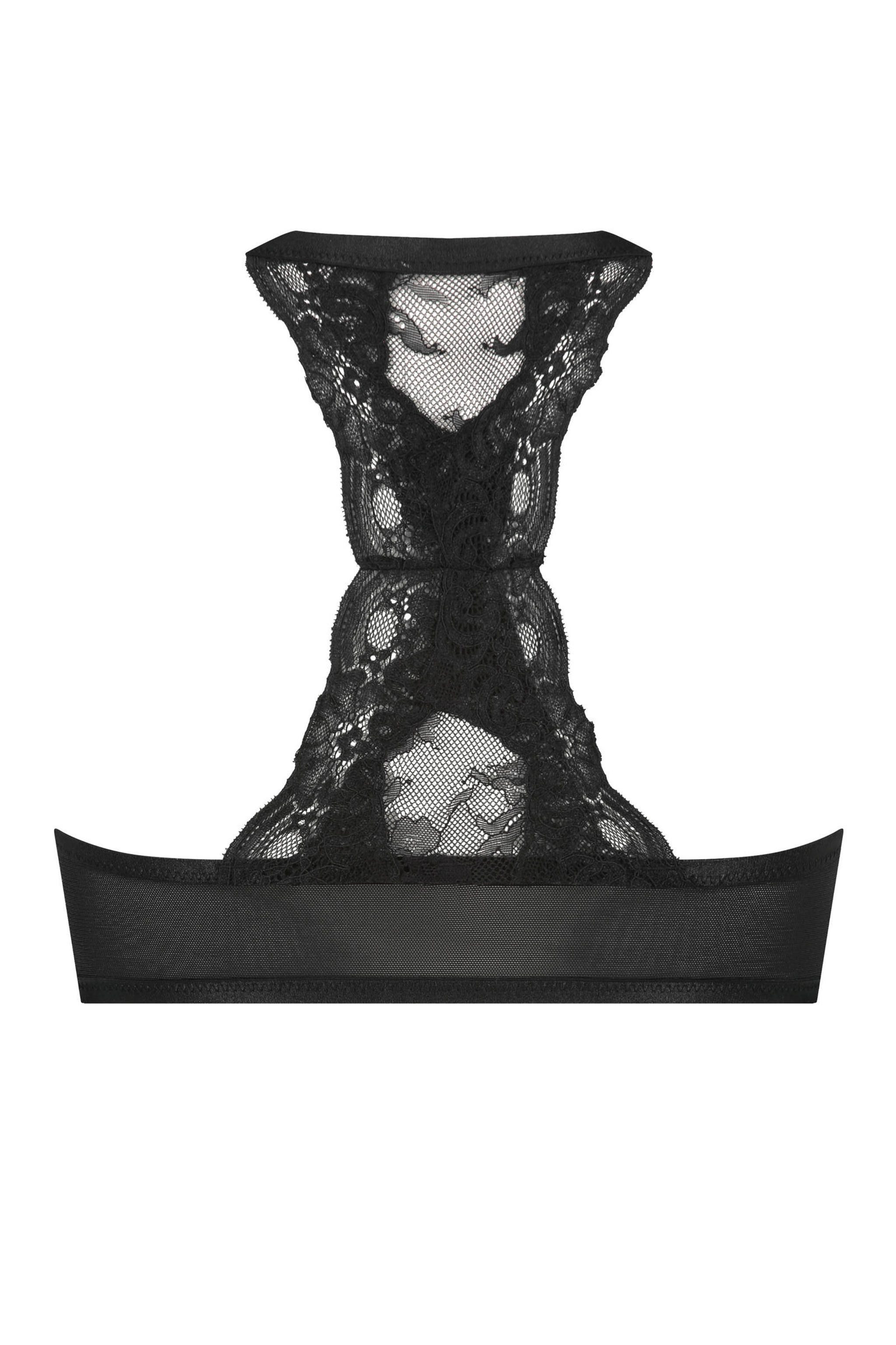 Hunkemöller voorgevormde push-up bh Sienna met voorsluiting zwart | wehkamp