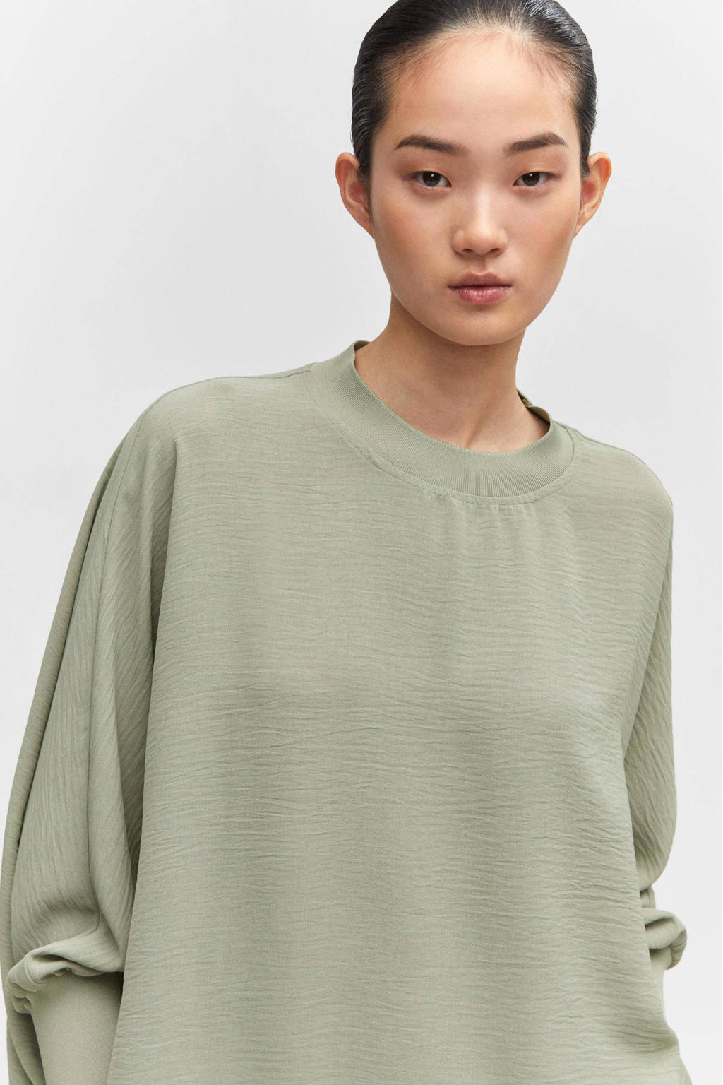 Mango top Bubble groen kopen? | Morgen in huis | wehkamp